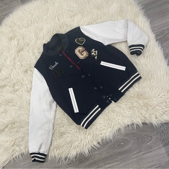 Coach | Jackets & Coats | Coach Letterman Bomber Jacket Wpatches ...